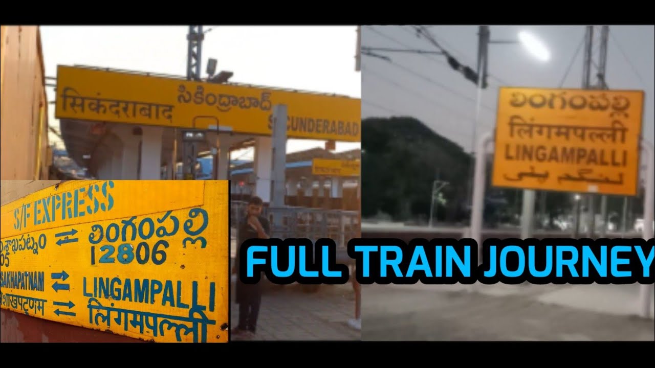 LINGAMPALLI TO SECUNDERABAD FULL TRAIN JOURNEY ON BOARD JANMABHOOMI ...