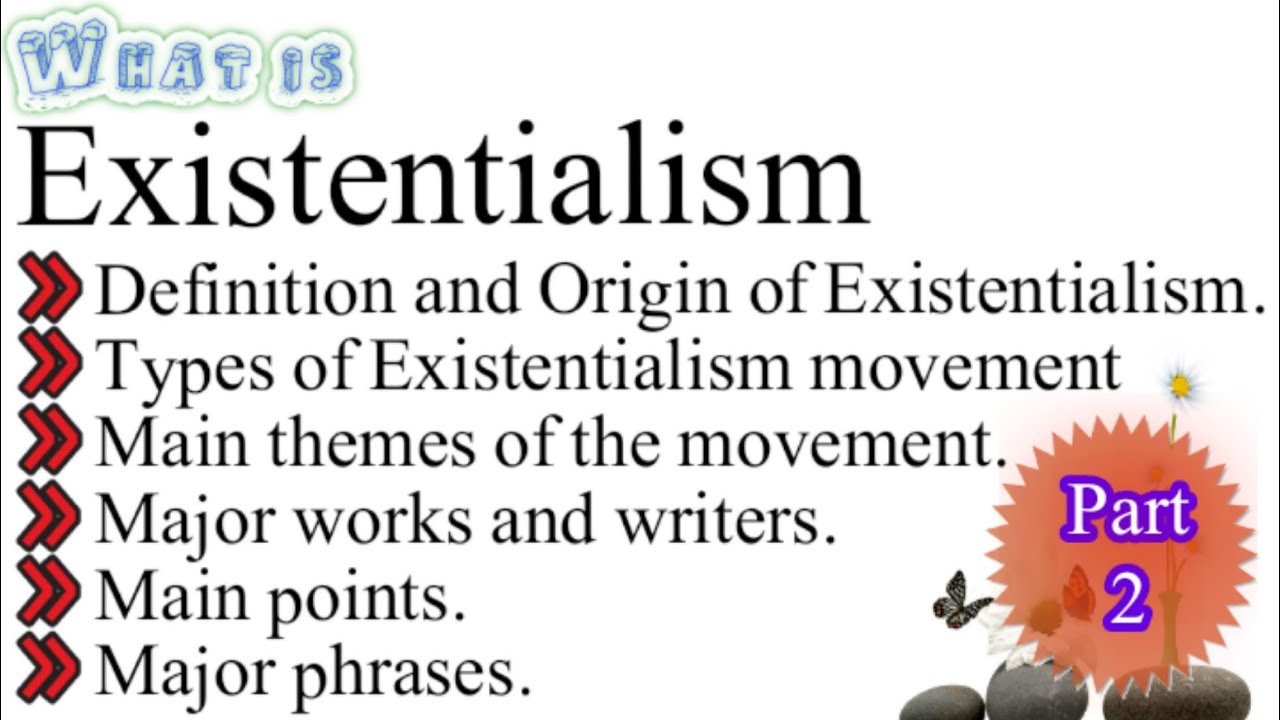 #Existentialism movement (part 2) #types of Existentialism #themes and ...