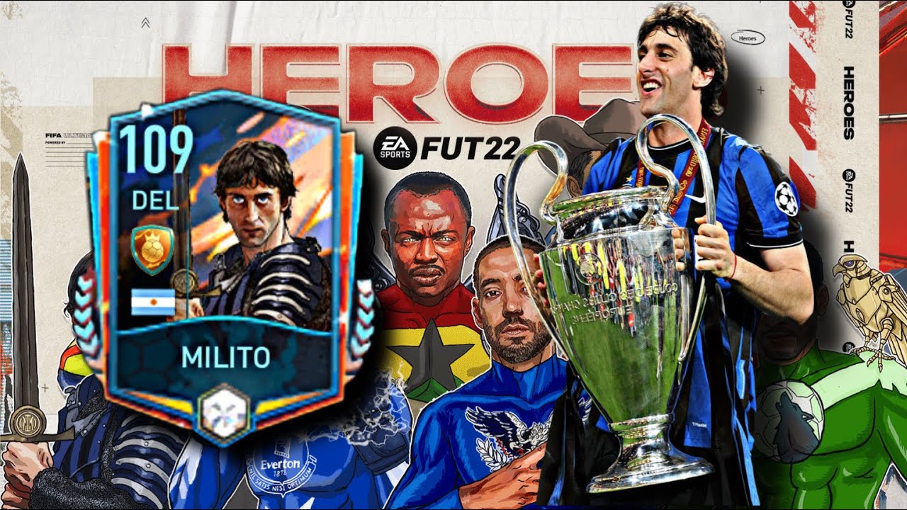 ¿Vale la pena? Diego Milito Review Fifa Mobile 22|| Héroe 23 - YouTube