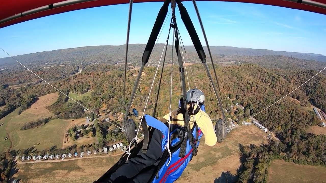 Hang Gliding Flight #26 at Lookout Mountain Flight Park - YouTube