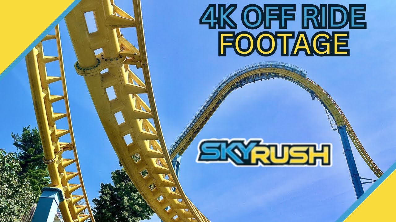 Skyrush 4K Off Ride Footage 2024 | Hersheypark's INSANE Intamin Hyper ...