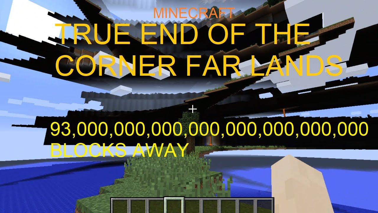 Minecraft: THE REAL END OF TERRAIN GENERATION! (on both axes at least ...