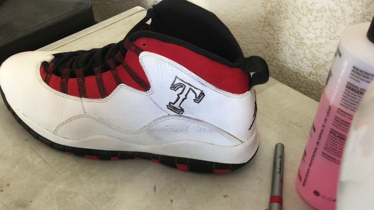 Custom Jordan 10’s Texans - YouTube