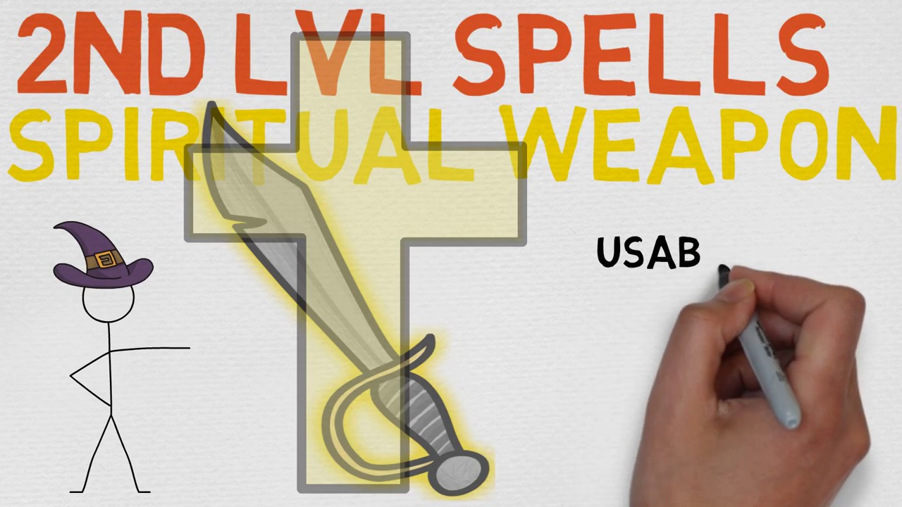 2nd Level Spell #72: Spiritual Weapon (DnD 5E Spell) - YouTube