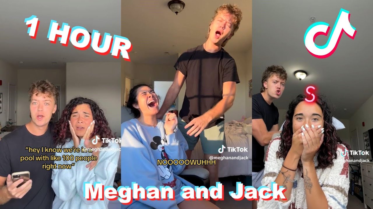 * 1 HOUR * Meghan and Jack TikTok Videos 2024 | Funny Meg and Jack ...
