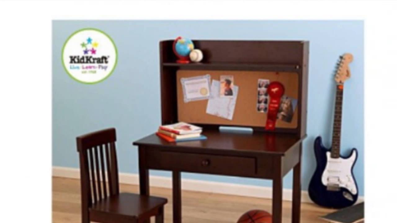 Pinboard Desk With Hutch And Chair - YouTube