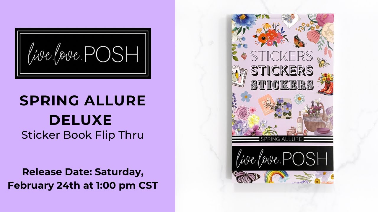SPRING ALLURE DELUXE STICKER BOOK FLIP THROUGH - YouTube