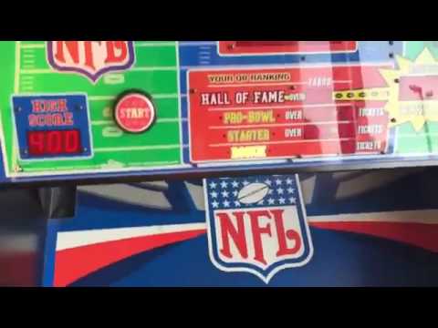 NFL 2 Minute Drill Football Throw Video Arcade Game at Chuck E Cheese ...