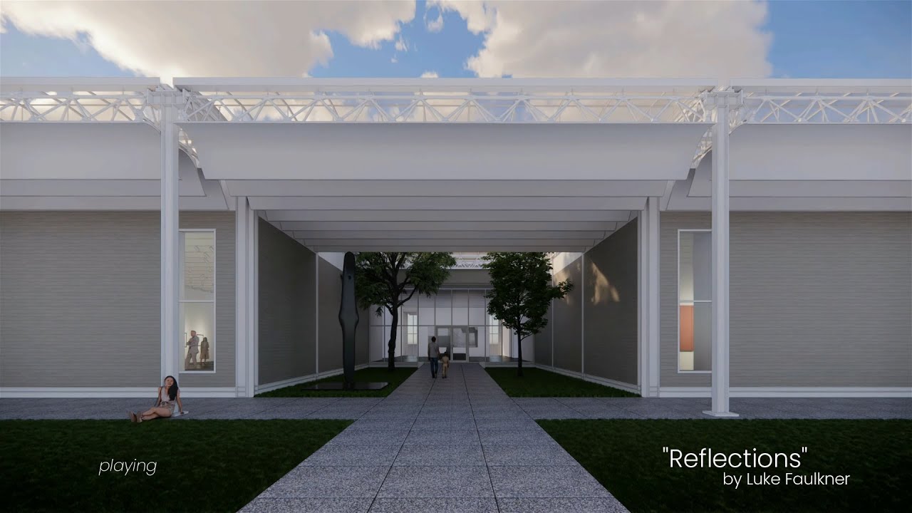 Mini Menil Collection Art Gallery Tour - sketchup/Enscape 3d model ...