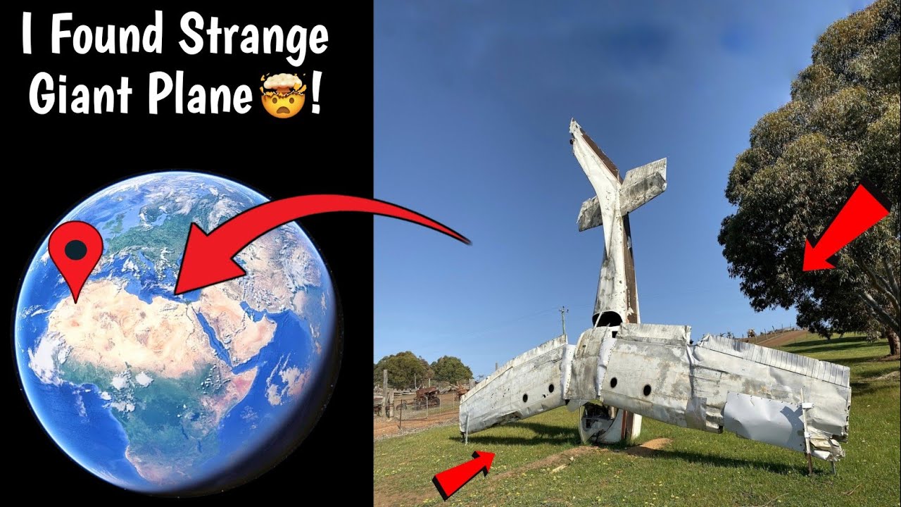😰🛫I Found Strange Giant Plane Caught On Google Earth! - YouTube