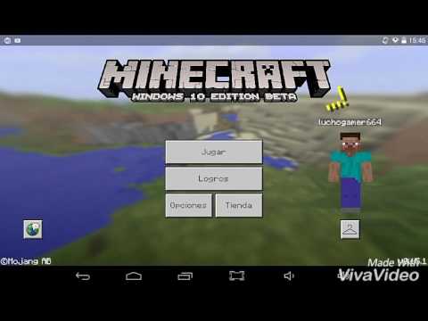 Minecraft pe (Window 10 edition beta) block launcher 1.2.8 beta 3 - YouTube