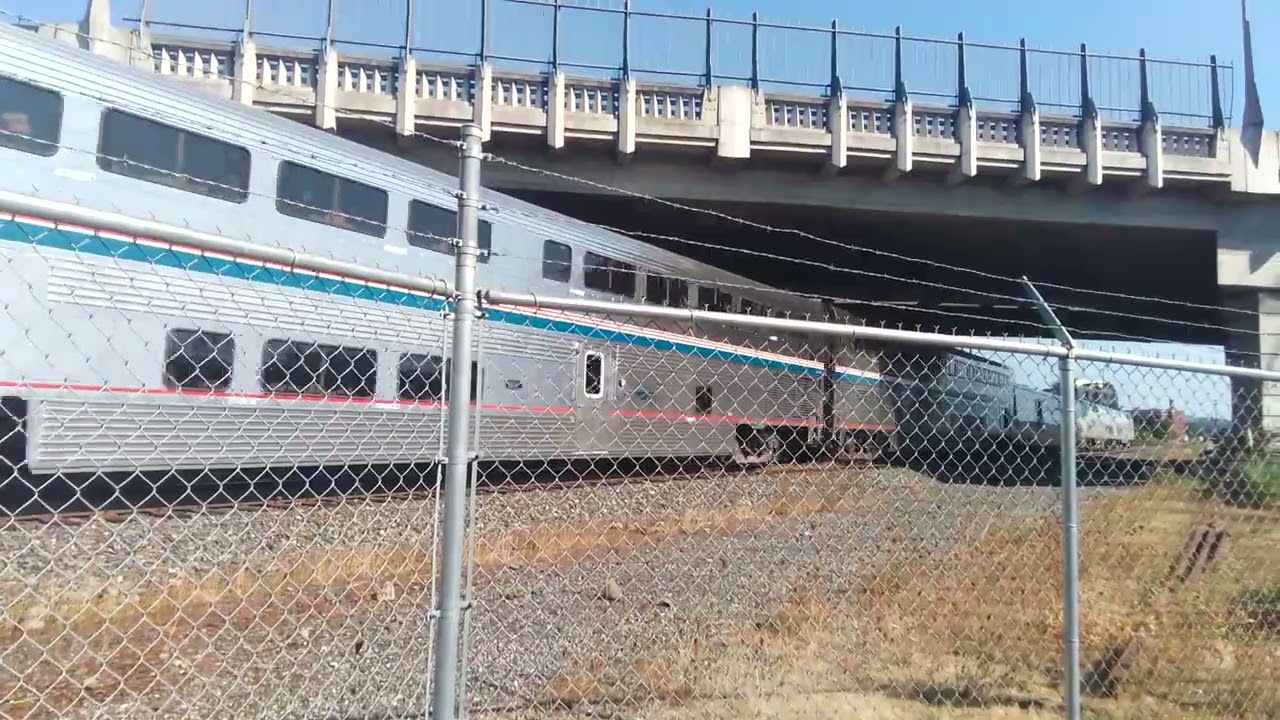 Railfanning amtrak train - YouTube