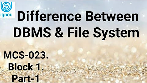 MCS-023 Introduction to Database Management Systems - YouTube
