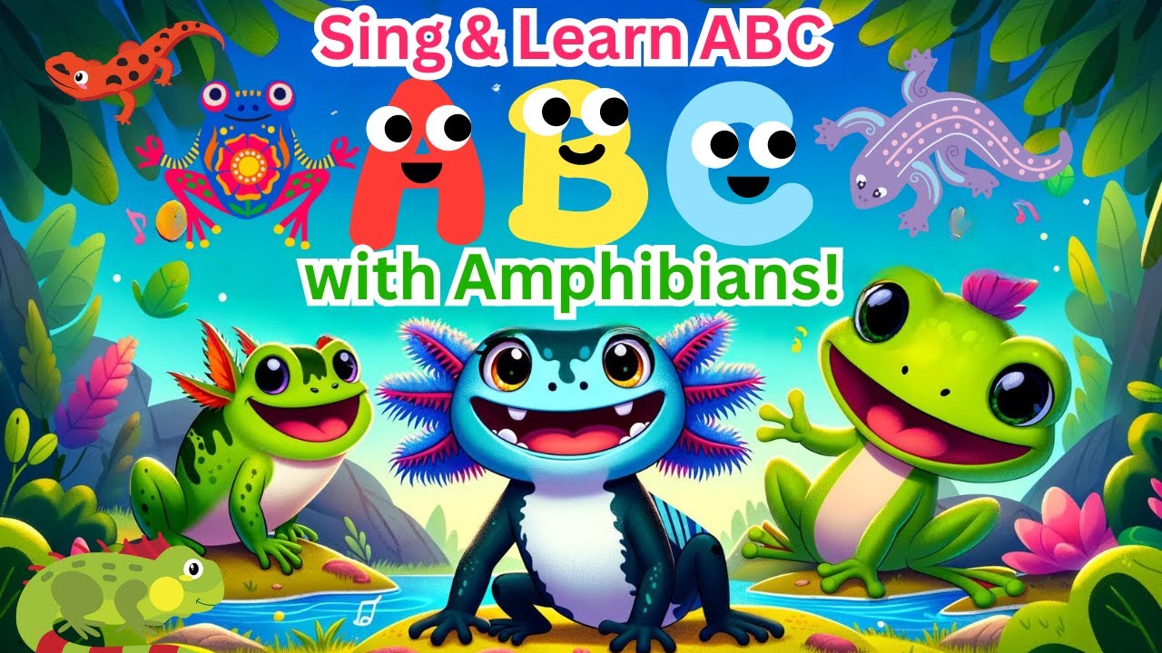 Fun Amphibian ABC Song for Kids! Learn & Sing Along - YouTube