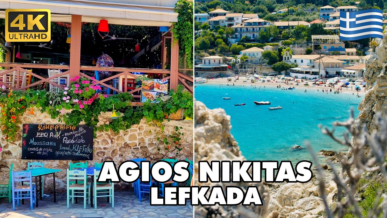 AGIOS NIKITAS 🌞 Lefkada Island - Greece 🇬🇷 | Idyllic Beach 🏖️ | Walking Tour [4K UHD] - YouTube
