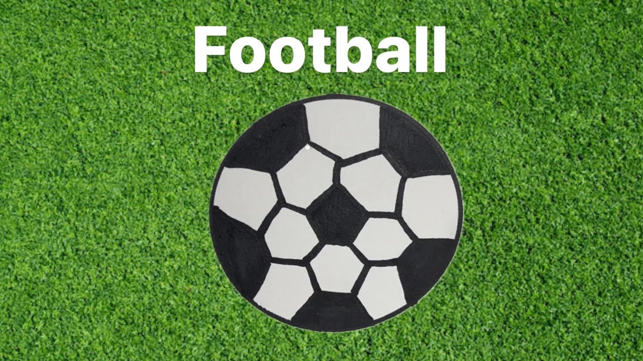 How to Draw Football Easy || Soccer Ball - YouTube