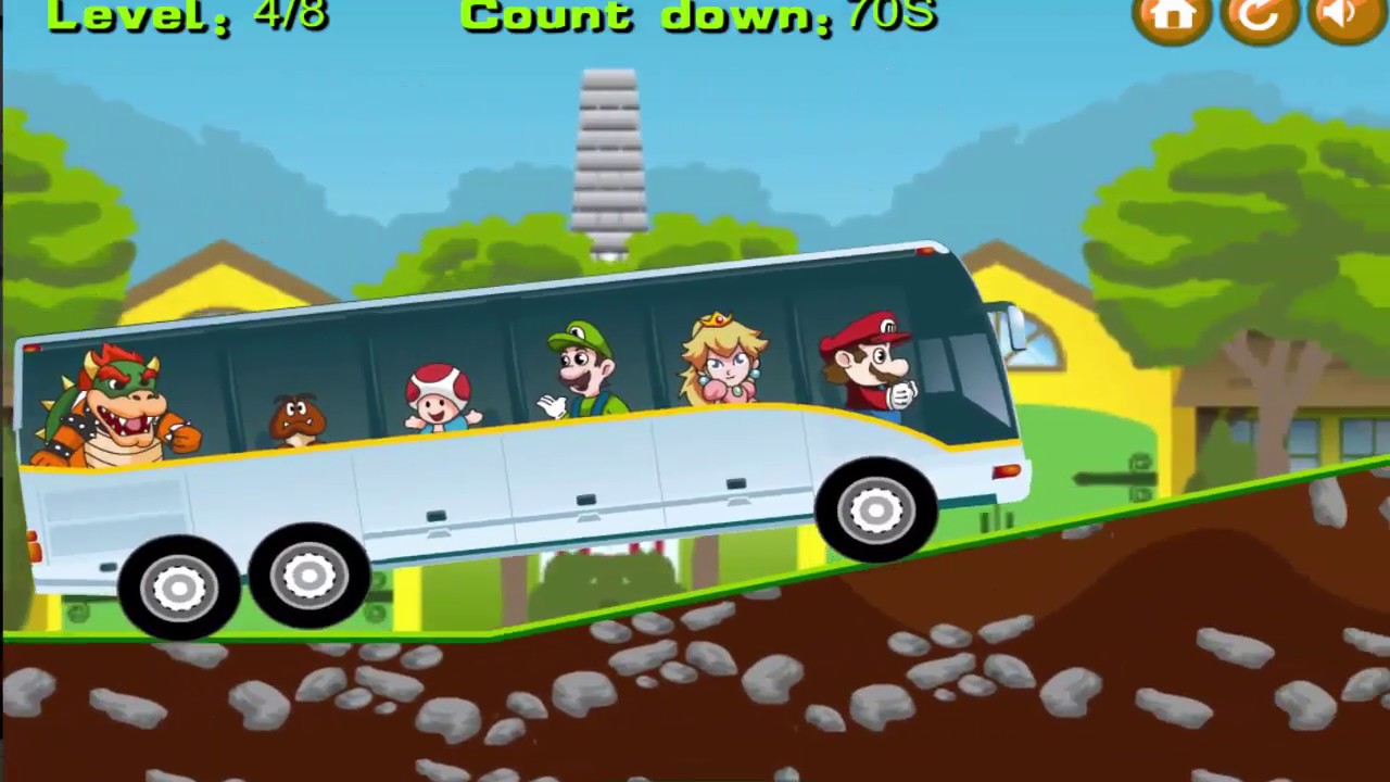 Juego para niños - Super Mario Bus - YouTube
