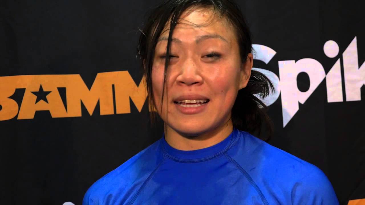 BAMMA 22 - Celine Haga Post Fight Interview - YouTube