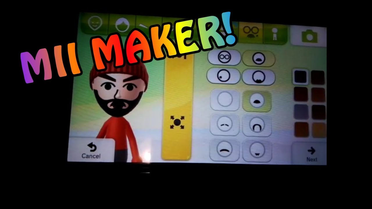 Mii Maker: (Wii U): Creating a Mii - YouTube