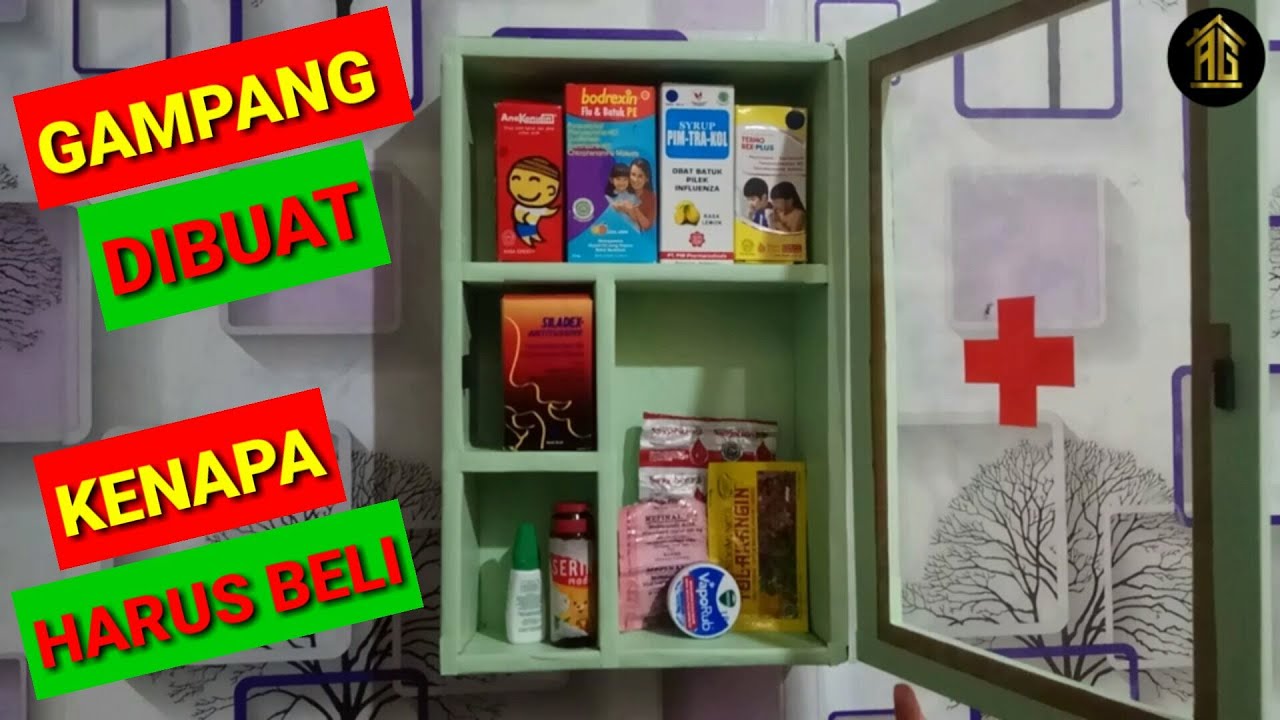 DIY Tutorial Membuat Kotak Obat Dengan Bahan Kardus Bekas - YouTube
