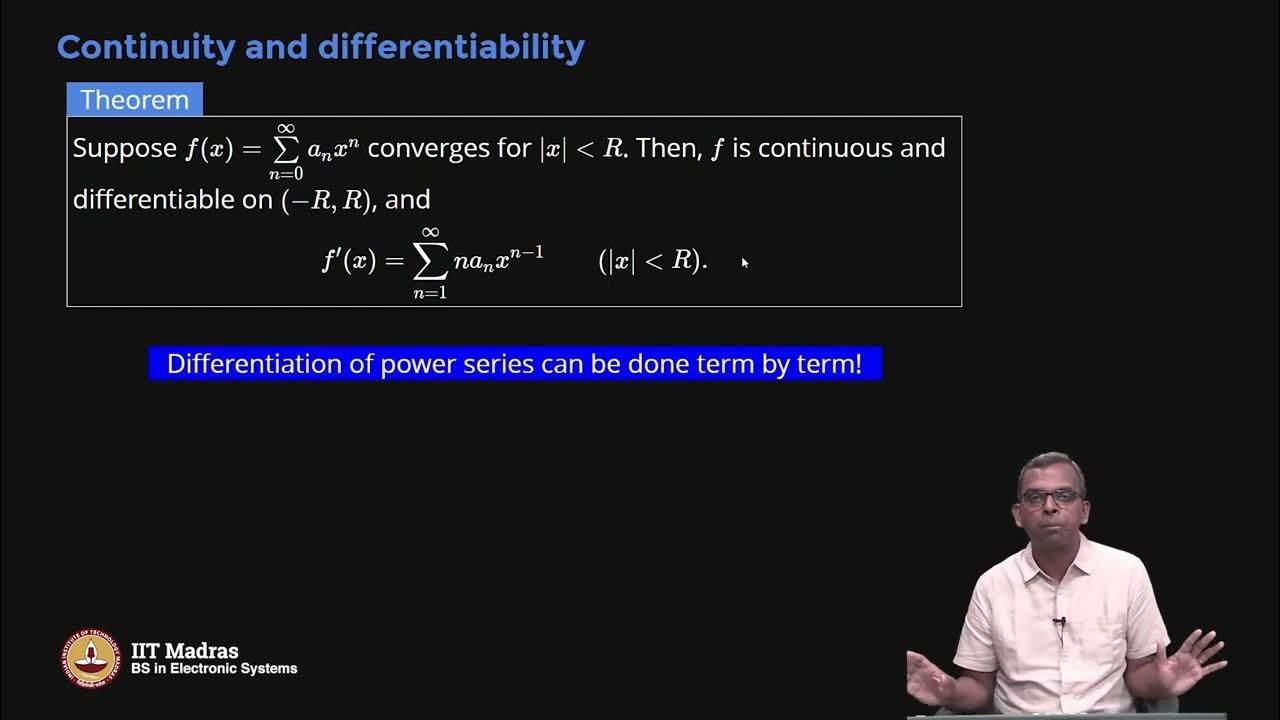 Functions defined using power series - YouTube