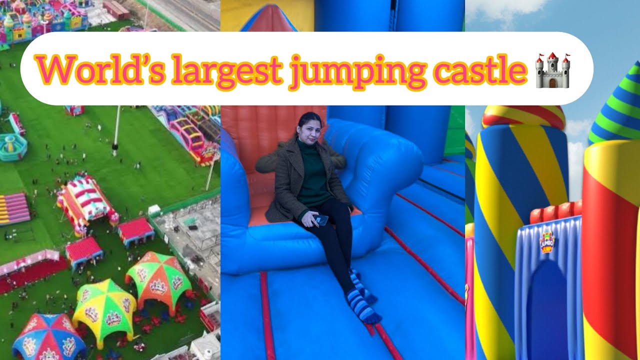 Visited world’s largest jumping castle 🏰 jumbo jumping || enjoyed with ...