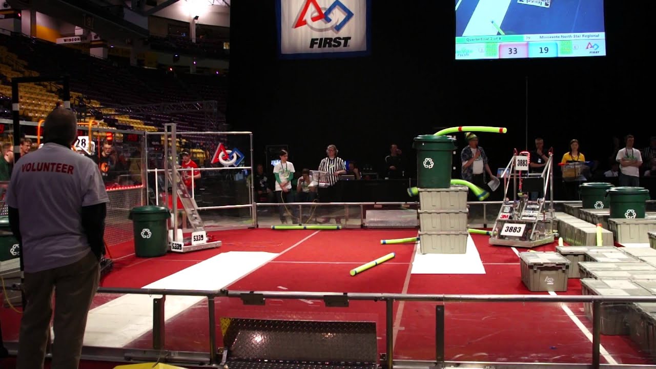 Minnesota Northstar Regional 2015 Recycle Rush FRC Qualification #85 ...