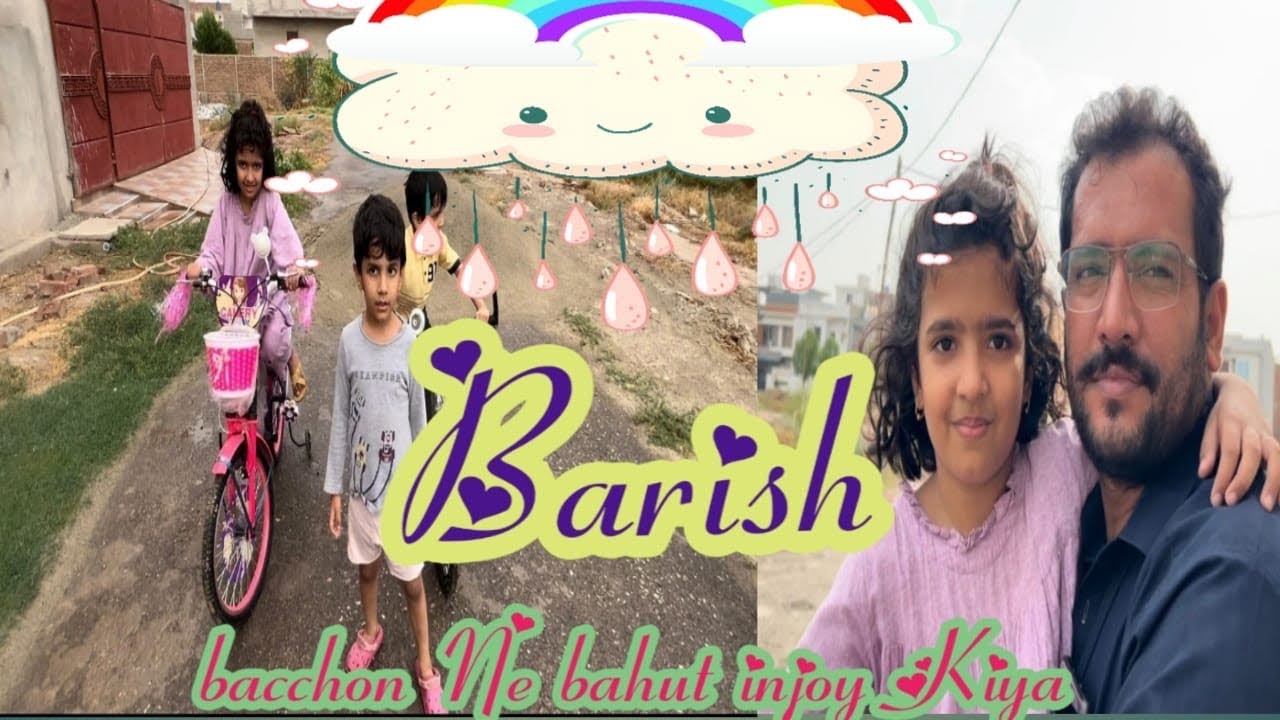Barish hoe || bacho ne bohat enjoy Kia || family vlog - YouTube