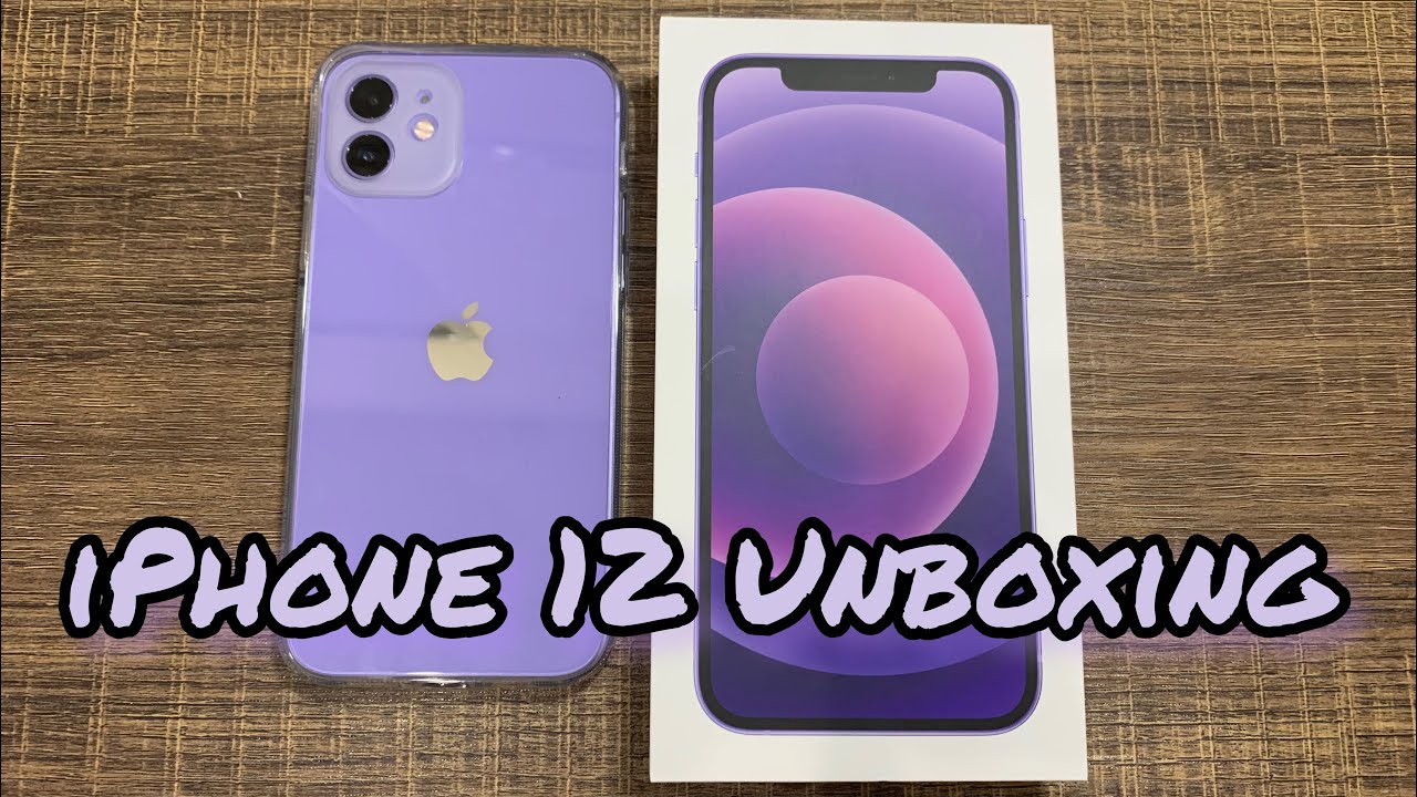 iPhone 12 Unboxing + Accessories | iPhone 12 开箱 ｜Purple 💜 256GB - YouTube