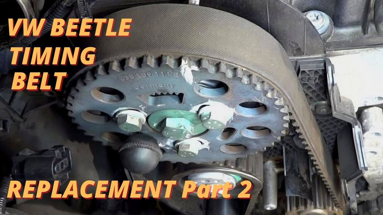 How to Replace a Timing Belt and Water Pump On a VW Beetle 1.9L Part 2 ...