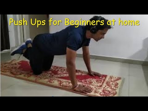 Push ups for Beginners at home (Enhance strength & Stamina) - YouTube