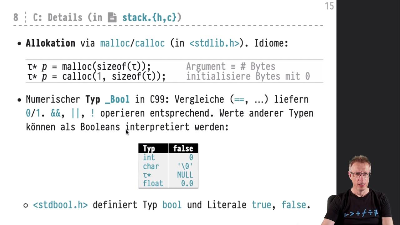 Informatik 2 — Chapter #12 — Video #076 — C-Präprozessor (CPP), dynamische Checks, Macro assert ...