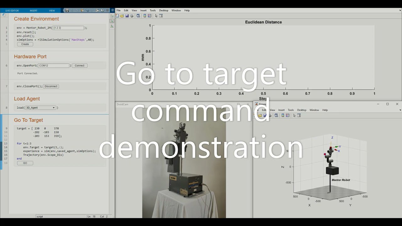 Reinforcement Learning Agent Controlled Robotic Arm - YouTube