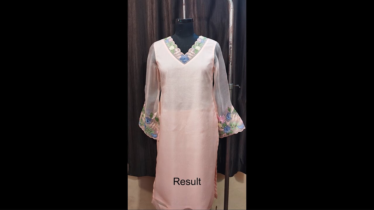 Designer dress making process. - YouTube