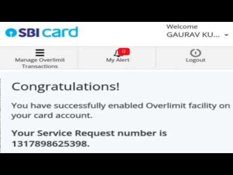 how to enabled overlimit transactions facility on sbi credit card ...