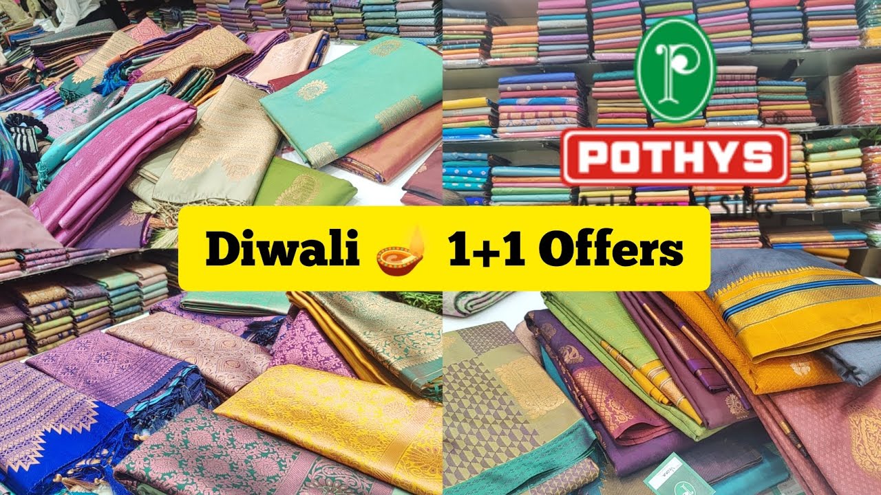 Pothys Diwali Offer Sarees from Rs.790/ Buy1 Get1 Offer Fancy, Soft ...