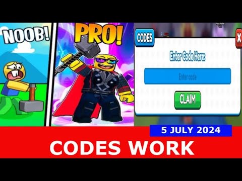 *CODES* Thor Simulator! ROBLOX | JULY 5, 2024 - YouTube