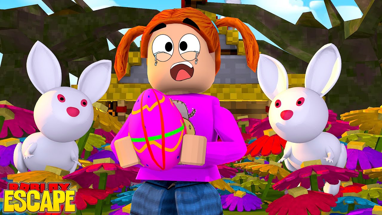 Roblox Escape The Easter Bunny Obby With Molly! - YouTube