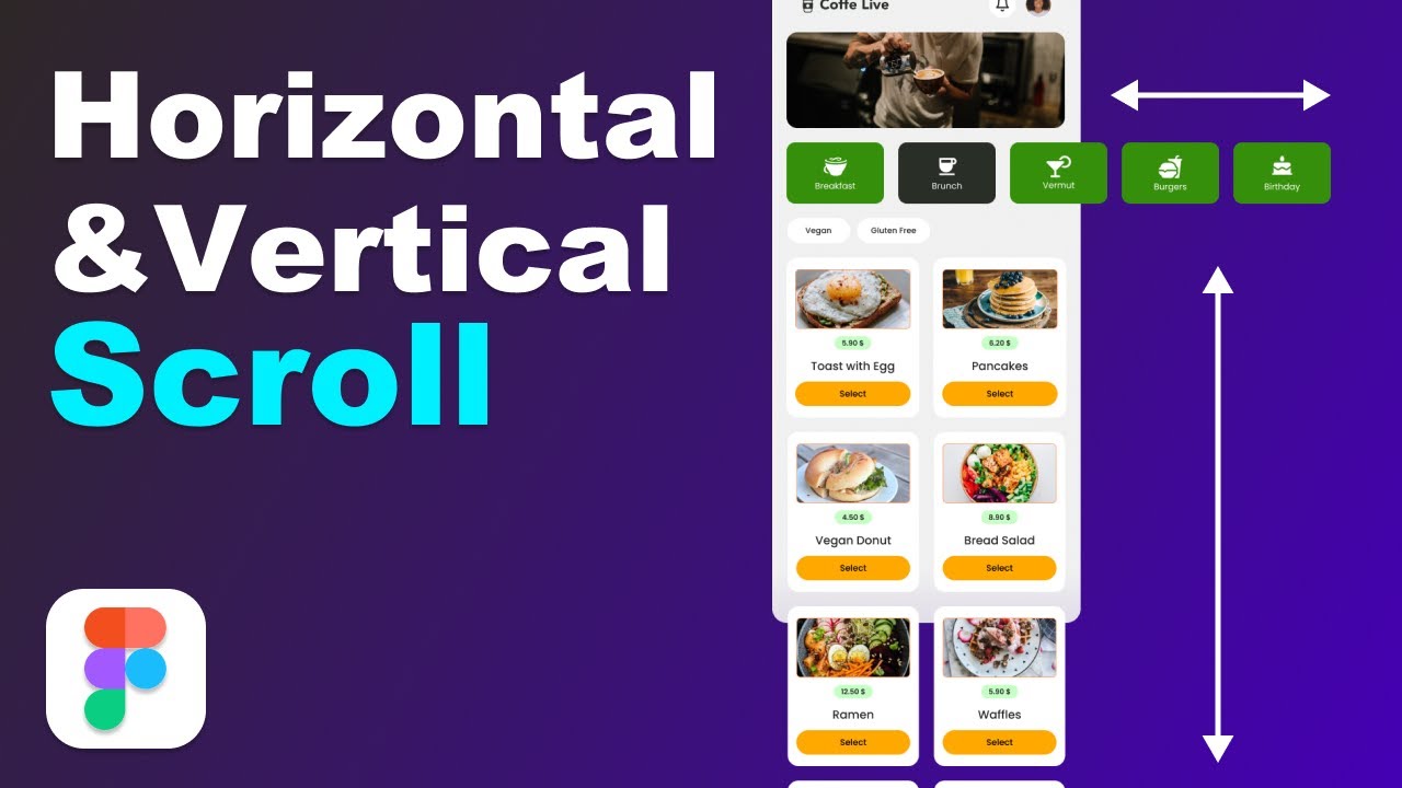 Scroll horizontal y vertical en Figma - YouTube