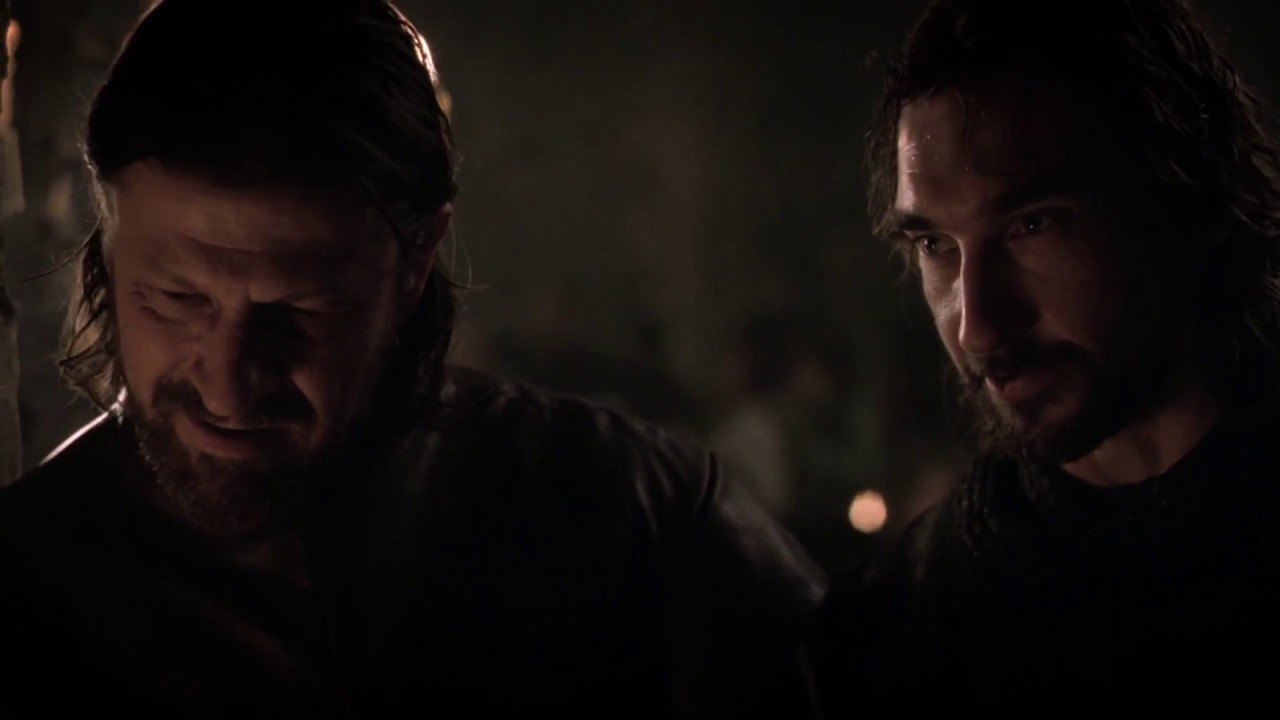 Game of Thrones Benjen Stark attends dinner at winterfell S01E01 - YouTube