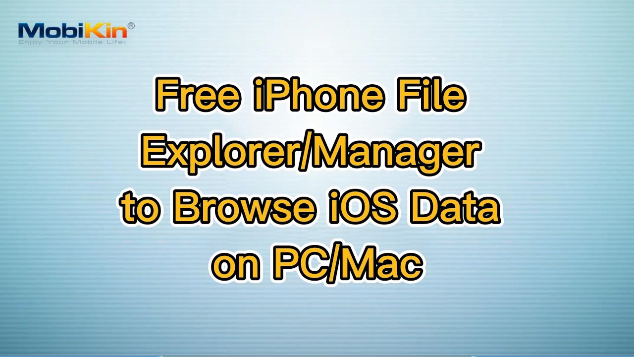 Free iPhone File Explorer/Manager to Browse iOS Data on PC/Mac - YouTube