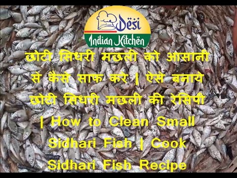 छोटी सिधरी मछली को कैसे साफ करे | ऐसे बनाये सिधरी मछली | How to Clean ...