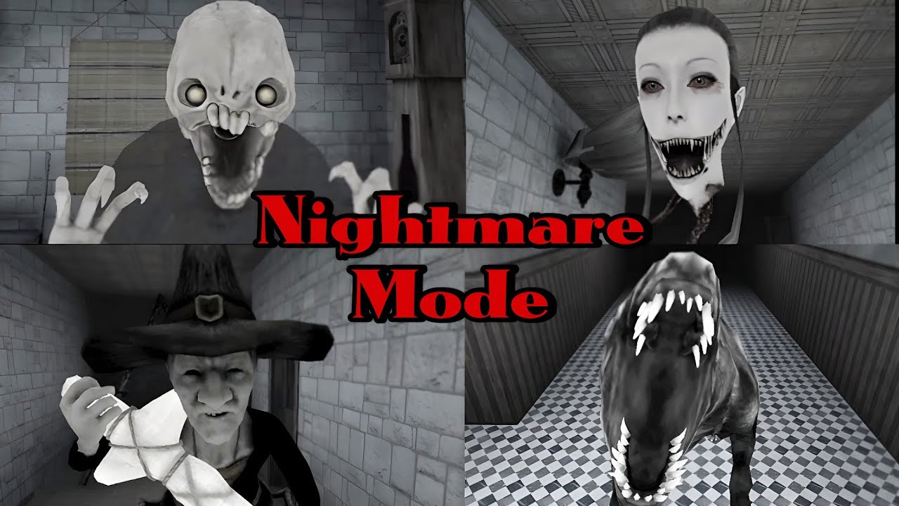 Playing With All Monsters In Nightmare Mode - Eyes The Horror Game ...