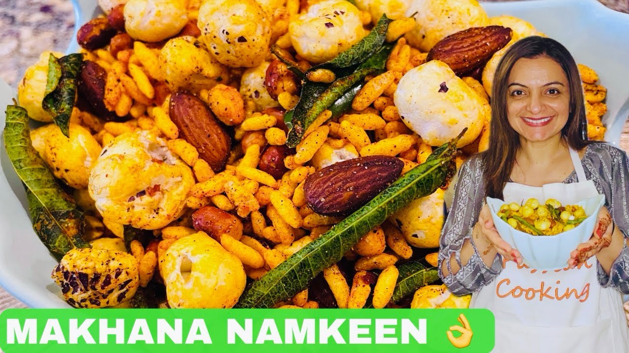 Makhana Namkeen | Makhana Chivda Recipe | Healthy Chivda | Chewda ...
