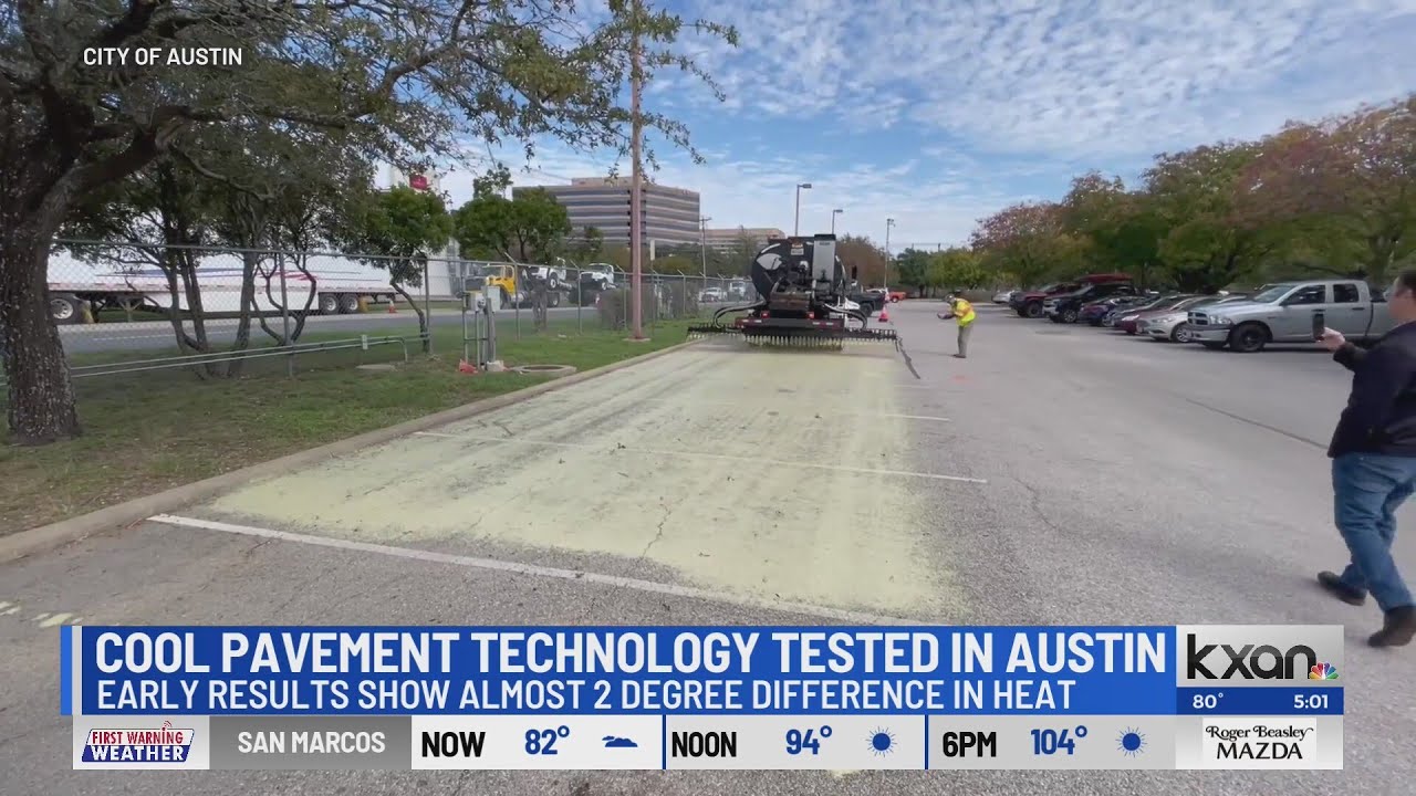 Austin, University of Texas study cool pavement technology on roadway ...