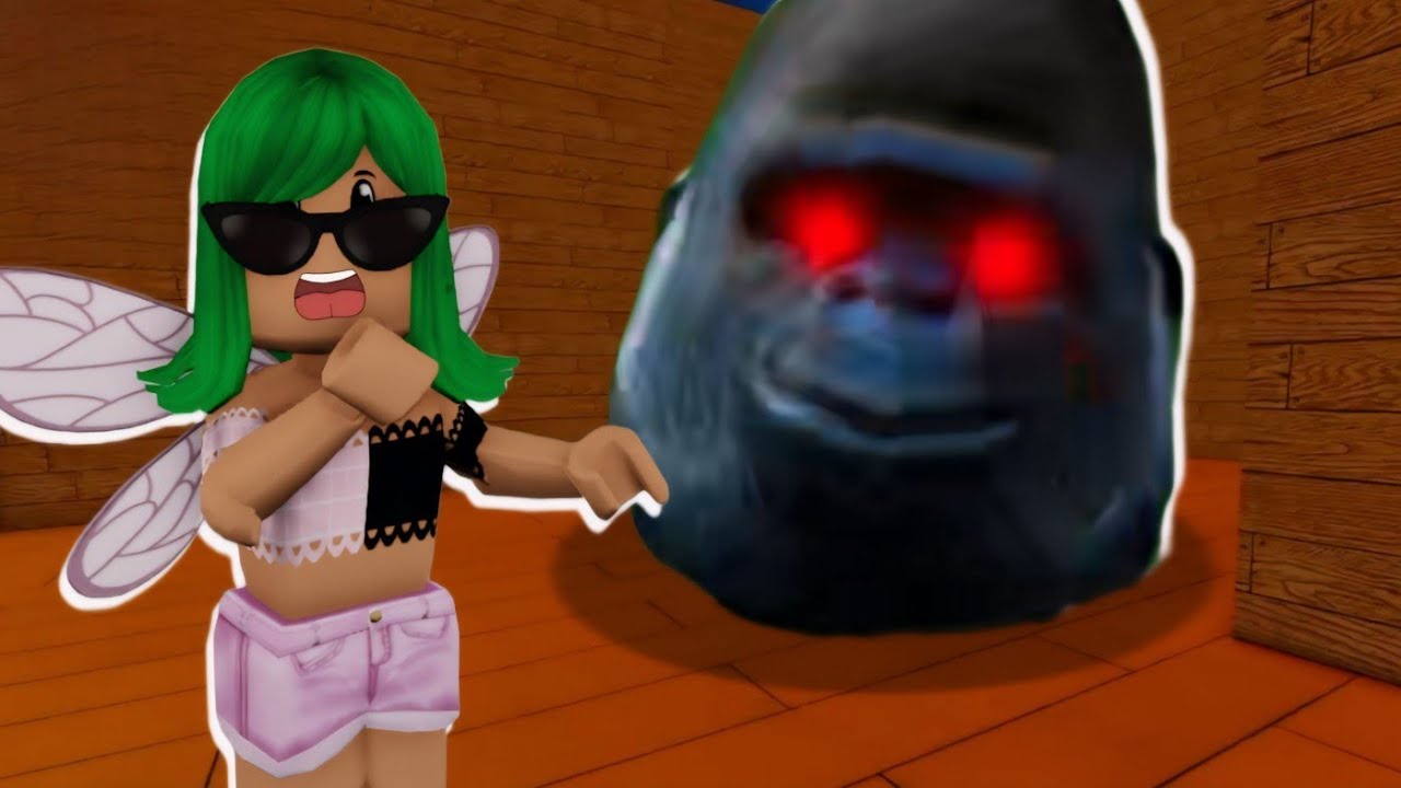 TENTEI ESCAPAR DO MACACO GIGANTE | Roblox - BIBI TENEBROZA - YouTube