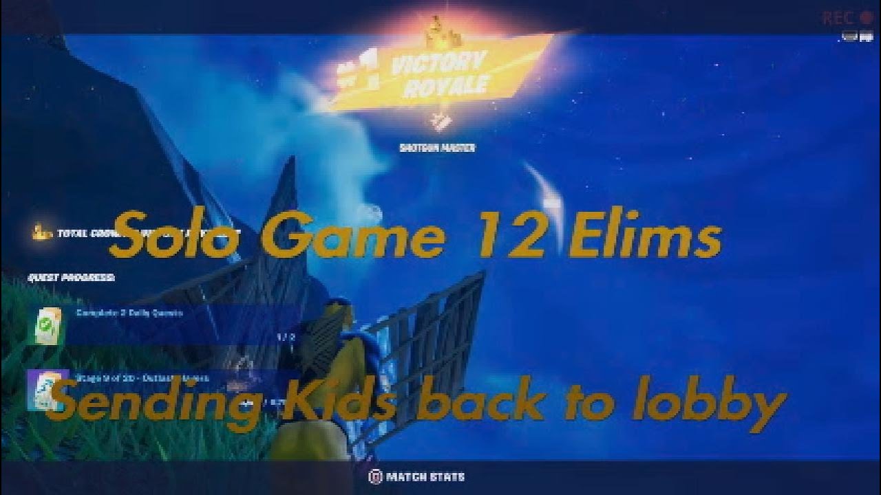 Solo Game 12 elims (King Caiden) - YouTube