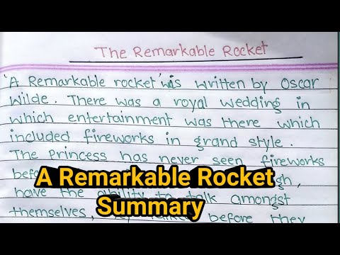 A Remarkable Rocket Summary - YouTube
