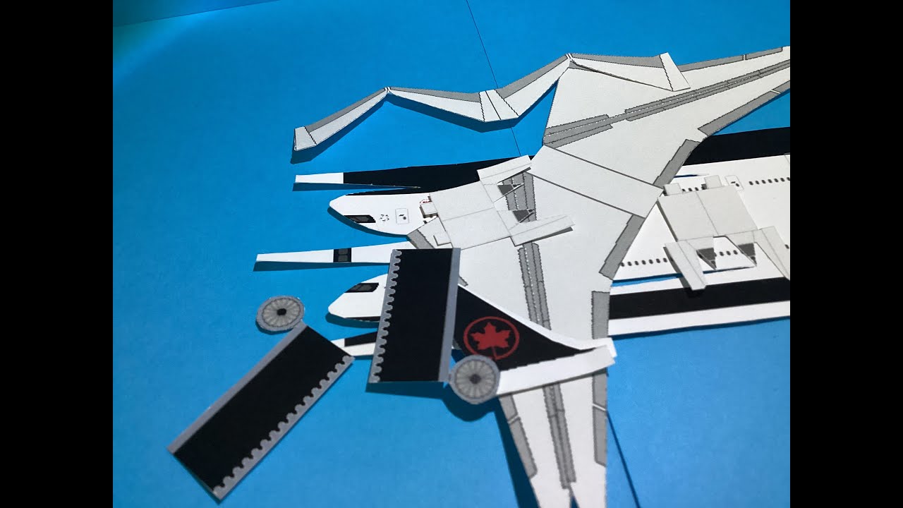 Airigami Air Canada 787 Assembly Stop Motion - YouTube