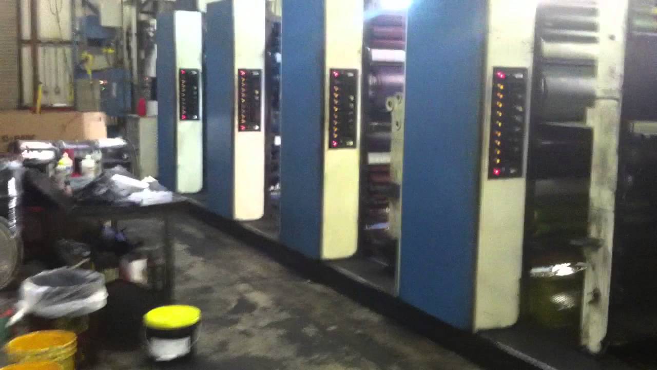 Harris M1000A Heatset Web Press - YouTube